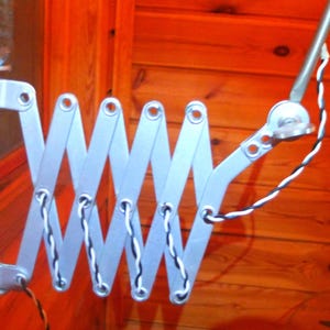 Vintage Scissor Arm Wall Lamp, Industrial Accordion Light, Retro Loft ...