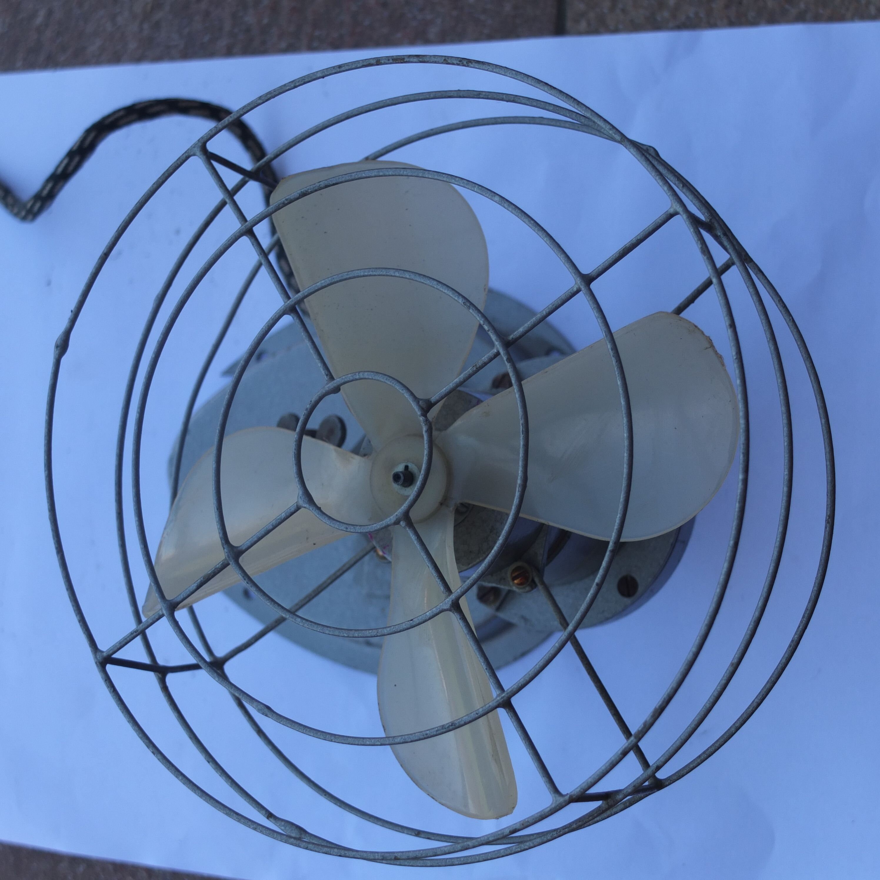 Stand Fan. Vintage Stand Fan. Soviet Industrial Metal Oscillating Fan ...