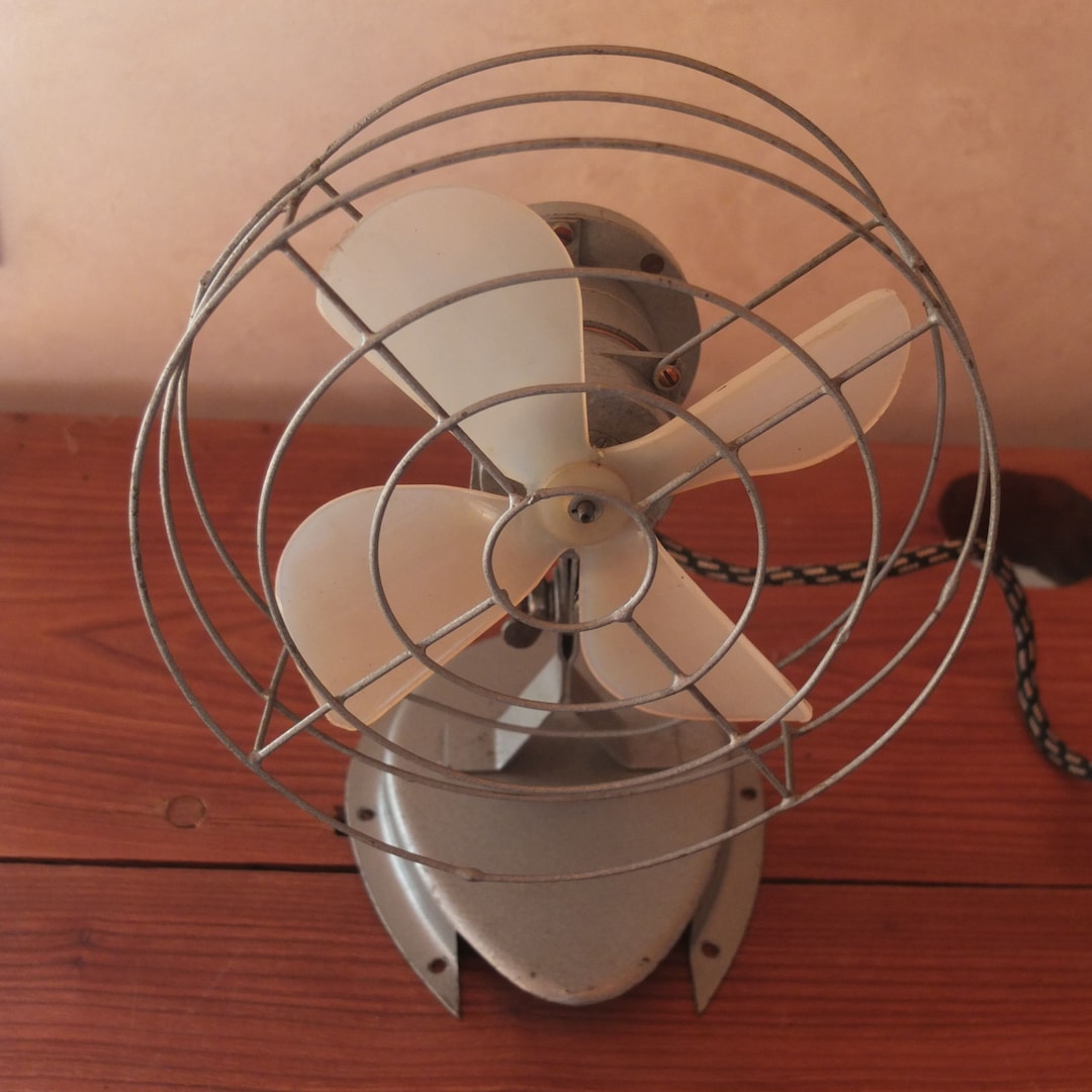 Stand Fan. Vintage Stand Fan. Soviet Industrial Metal Oscillating Fan ...