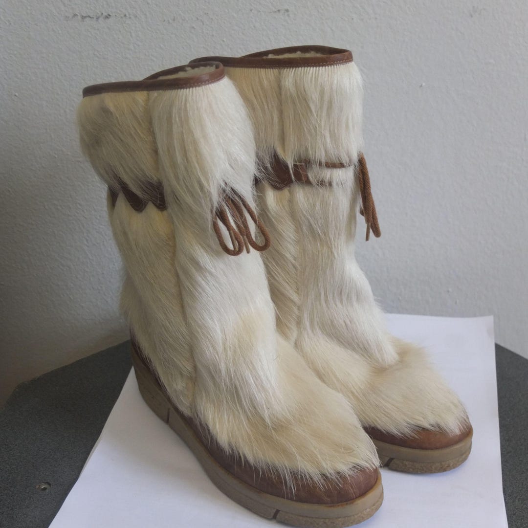 Reindeer Winter Fur Boots Best Gift Personalized Gift Gift for Her Find ...