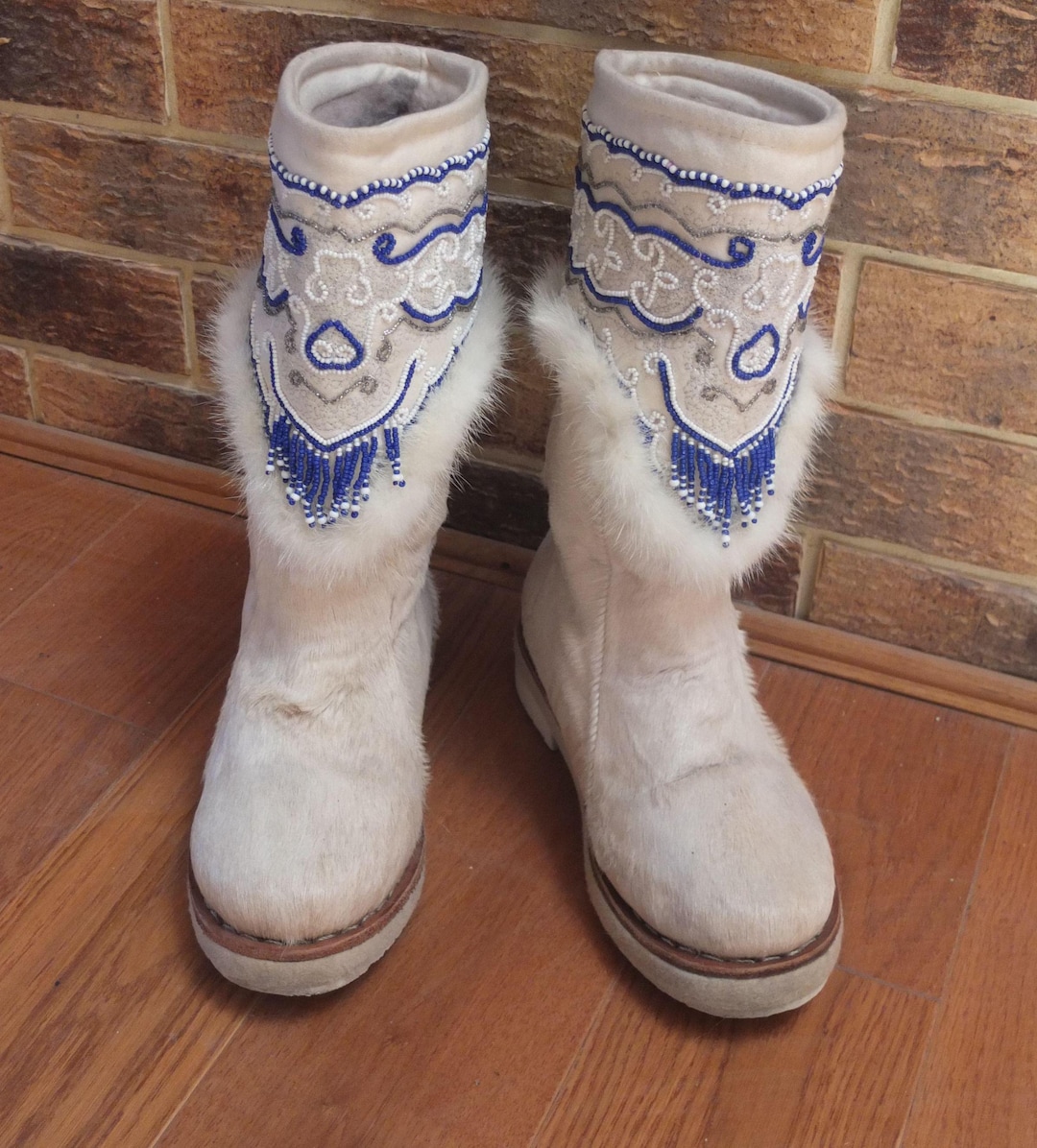 Handmade Gift Reindeer Winter Fur Boots Best Gift Personalized Gift ...