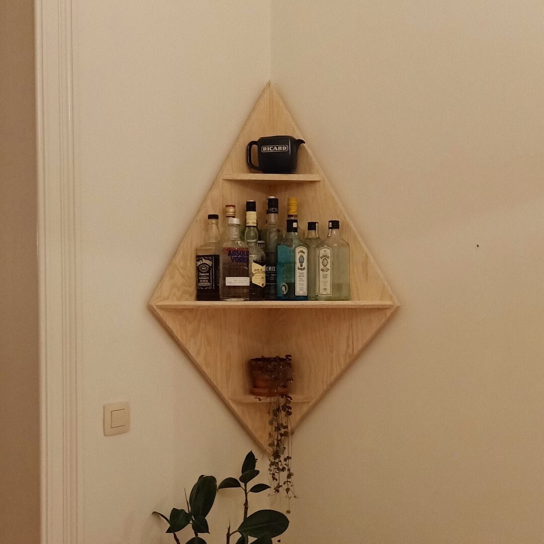 DIAMOND CORNER CABINET - Etsy