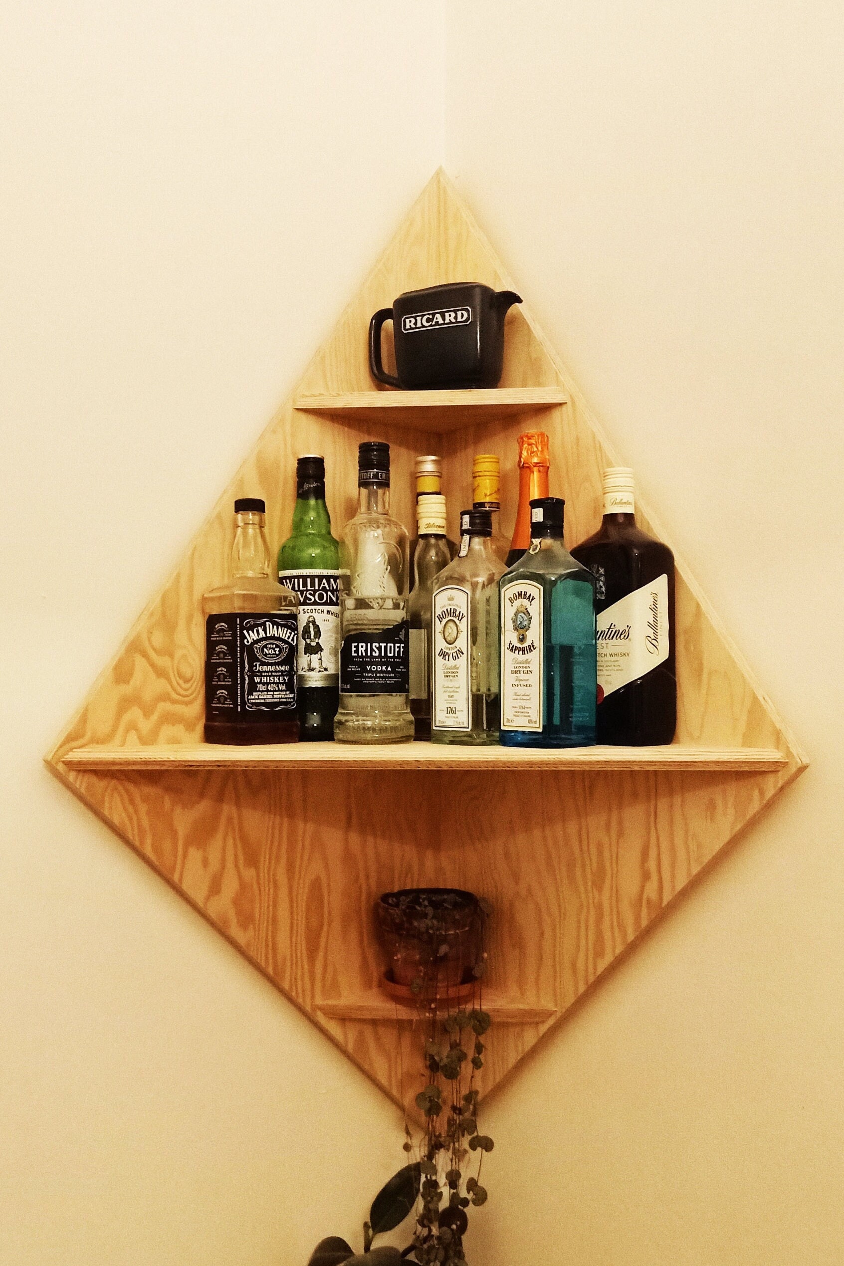 DIAMOND CORNER CABINET - Etsy