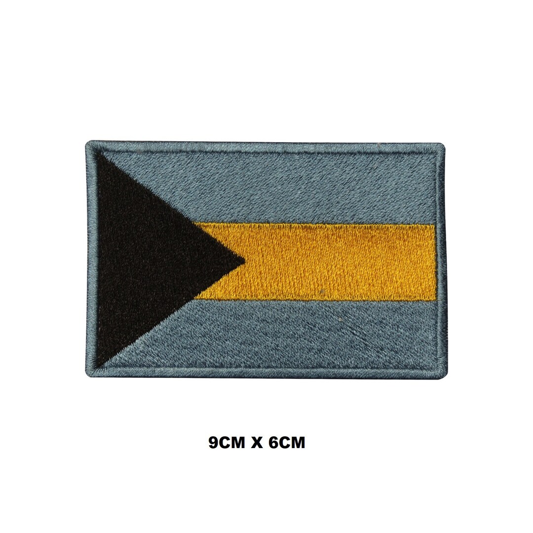 Bahamas Flag Iron/sew on Patch Embroidered Applique for Clothes - Etsy