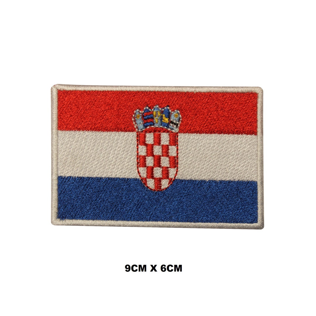 Croatia Flag Iron/sew on Patch Embroidered Applique for Clothes - Etsy