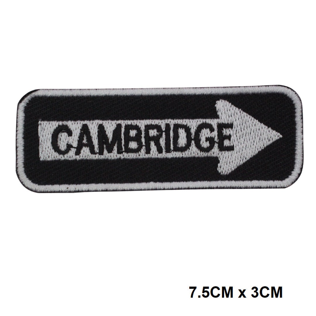 Cambridge Arrow Logo Iron/sew on Patch Embroidered Applique - Etsy