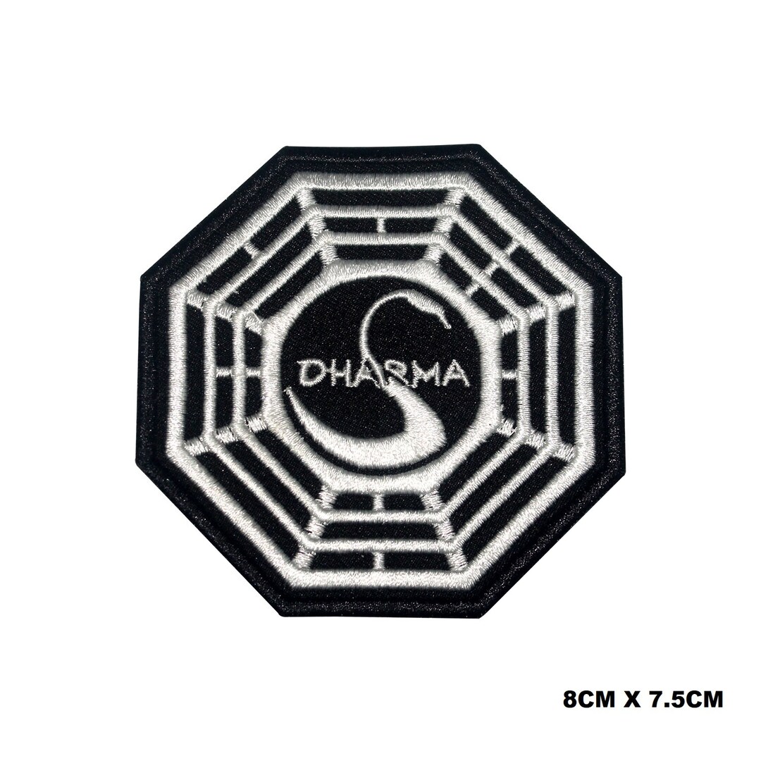 Dharma Lost Movie Logo Iron/sew on Patch Embroidered Applique for Clothes - Etsy