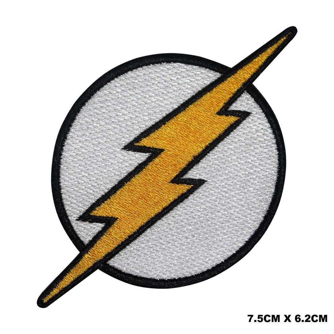 Flash Superhero Movie Logo Iron/sew on Patch Embroidered Applique for ...