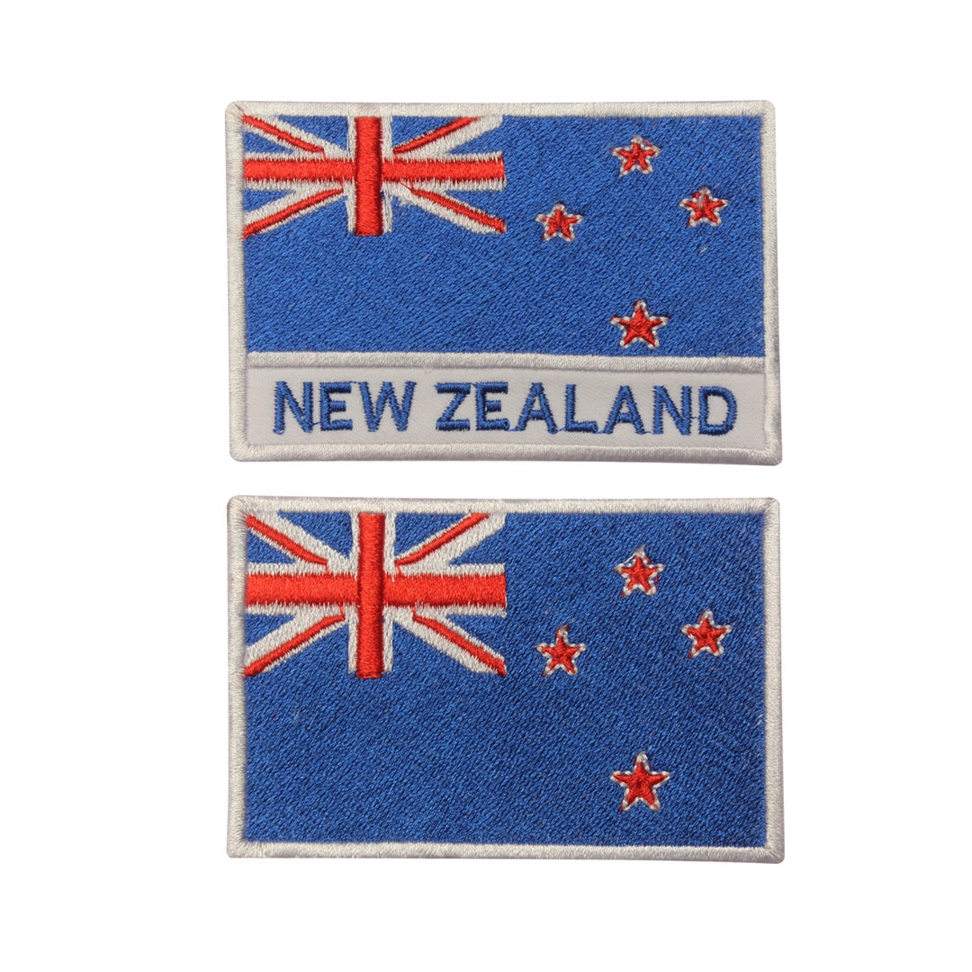 New Zealand Country Flag Logo Iron/sew on Embroidered Applique for ...