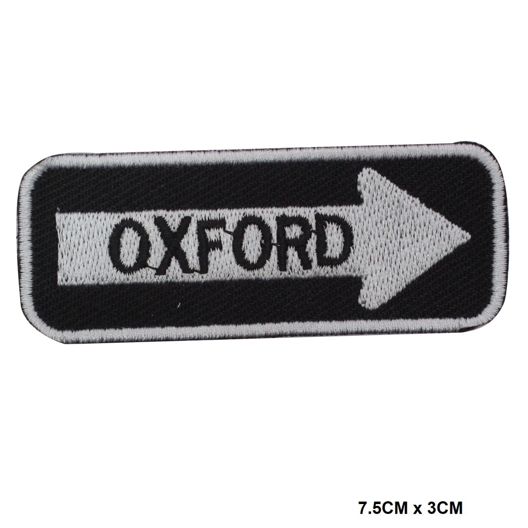 Oxford Arrow Logo Iron/sew on Patch Embroidered Applique for Clothes - Etsy