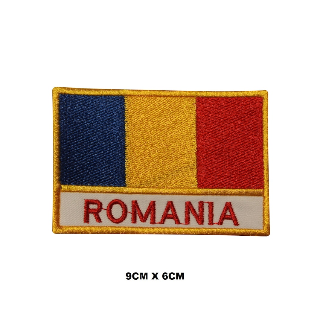 Romania Flag Iron/sew on Patch Embroidered Applique for Clothes - Etsy