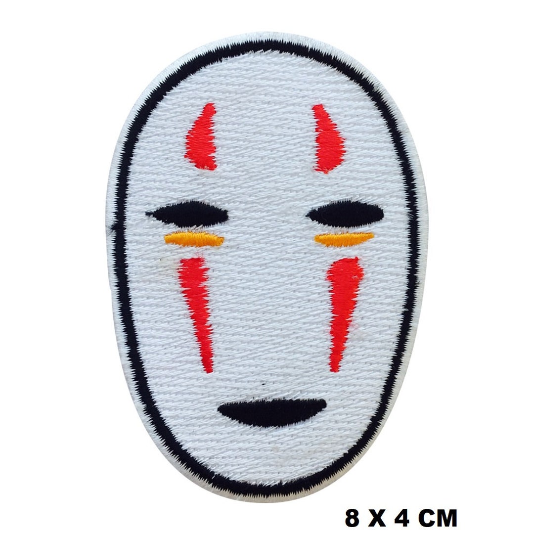 Ghibli Face Logo Iron/sew on Patch Embroidered Applique for Clothes - Etsy
