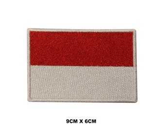 FLAG Patch Backpack National Iron on Glue Embroidered Applique Monaco - Etsy