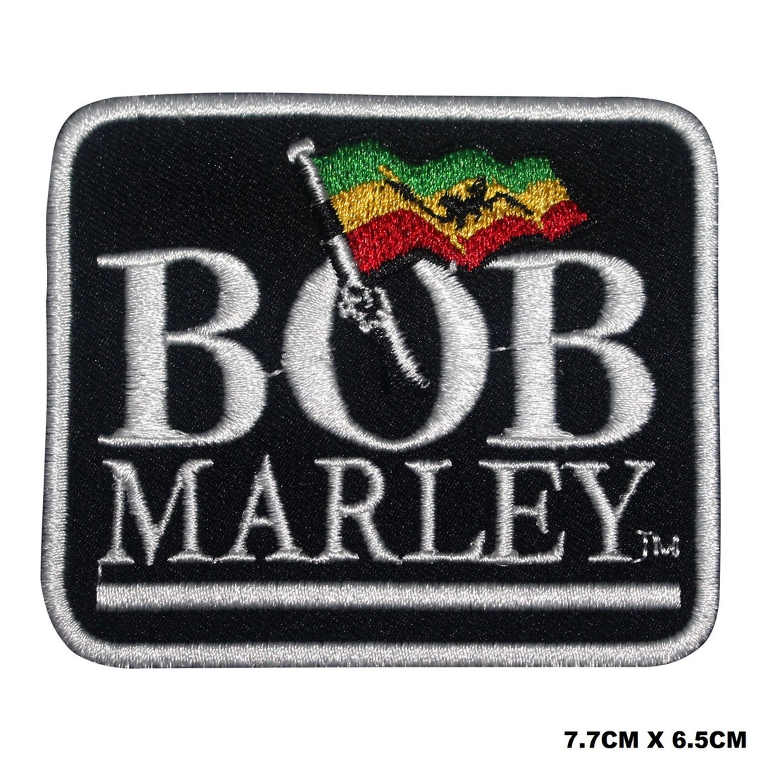 Bob Marley Logo Iron/sew on Patch Embroidered Applique for Clothes - Etsy