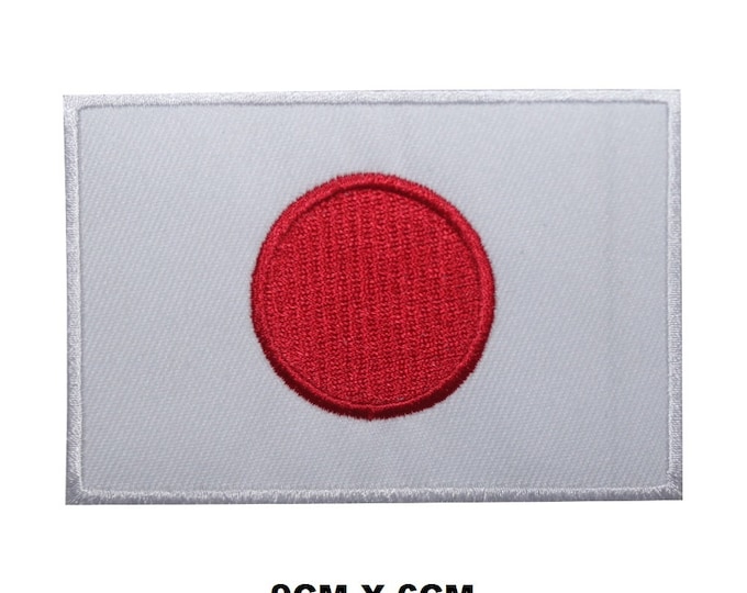 Set of 2 Japan Flag Iron on Screen Print Transfers for Fabrics Machine ...