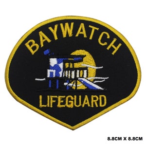 Baywatch Lifeguard Logo Iron/sew on Patch Embroidered Applique for ...