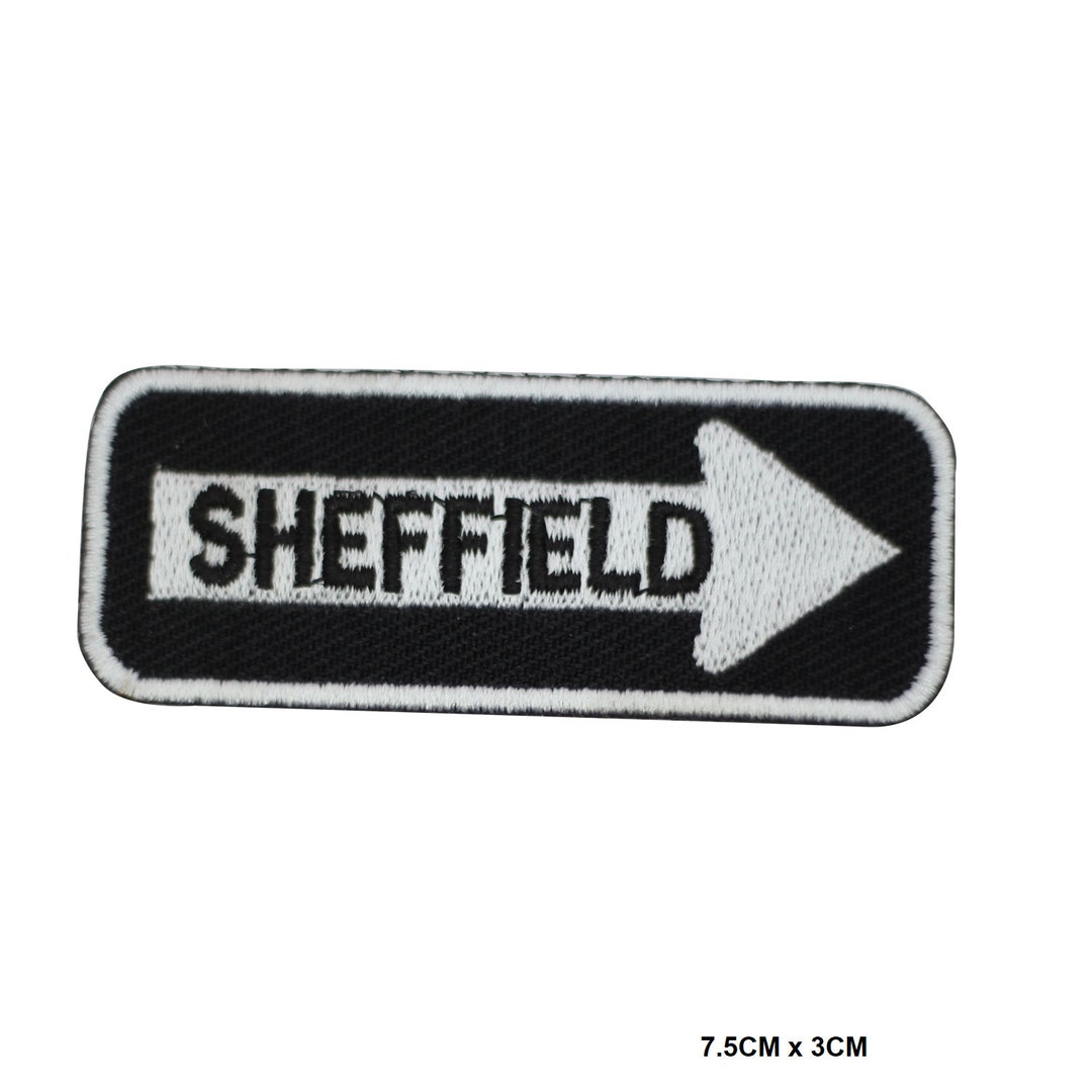 Sheffield Arrow Logo Iron/sew on Patch Embroidered Applique for Clothes ...