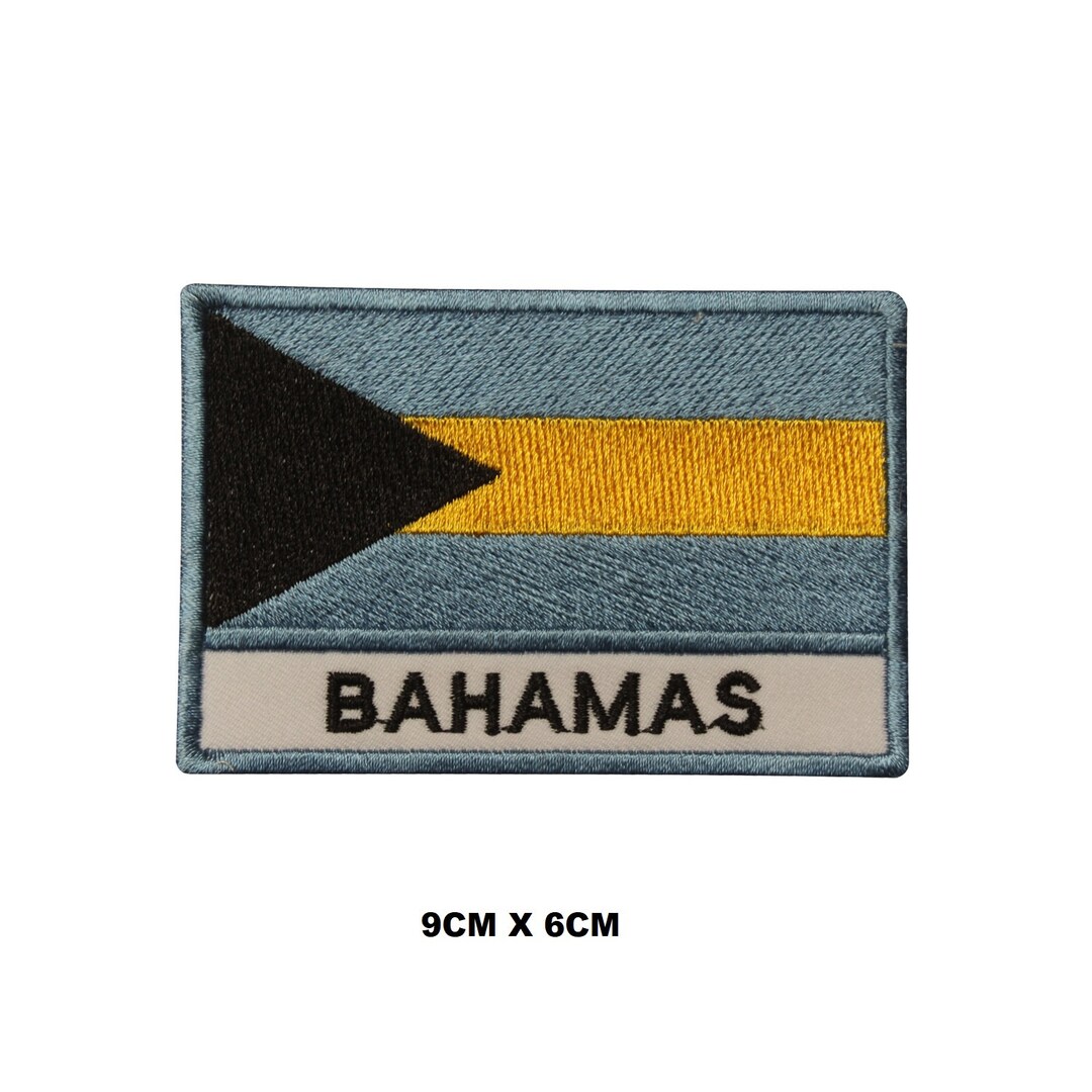 Bahamas Flag Iron/sew on Patch Embroidered Applique for Clothes - Etsy