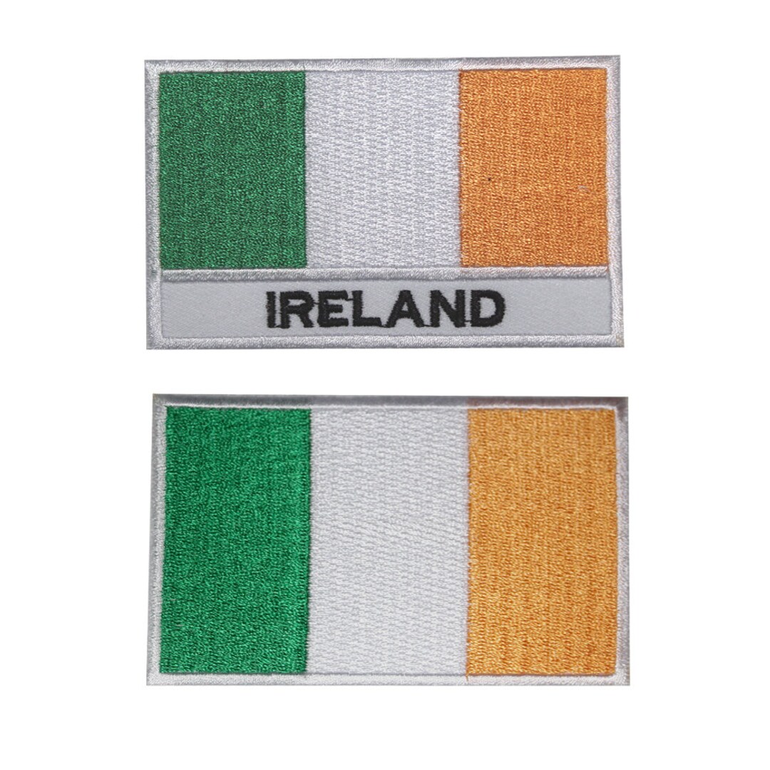 Ireland Country Flag Logo Iron/sew on Embroidered Applique for Clothes ...