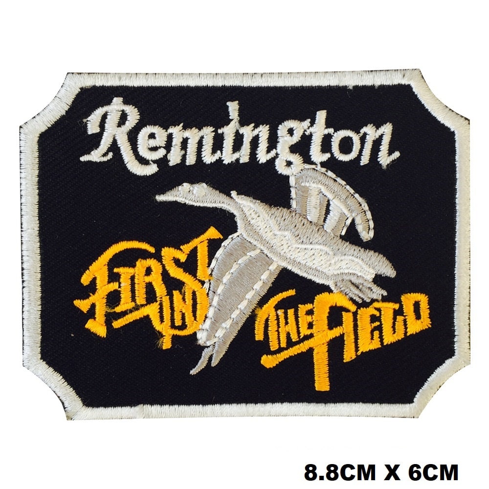 Remington First in the Field Logo Iron/sew on Patch Embroidered Applique for Clothes - Etsy