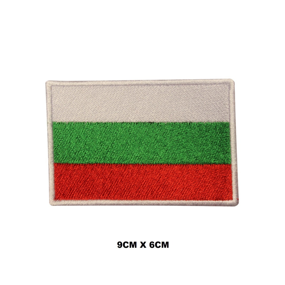 Bulgaria Flag Iron/sew on Patch Embroidered Applique for Clothes - Etsy