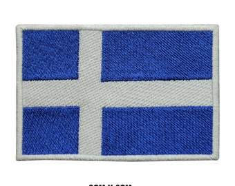UK SHETLAND County Flag Embroidered Iron on Patch Sew on Badge Applique for Clothes Etc - Etsy