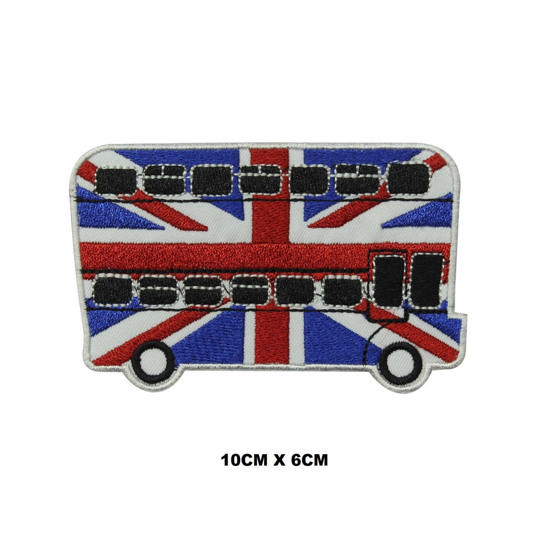 Uk Bus Logo Iron/sew on Patch Embroidered Applique for Clothes - Etsy