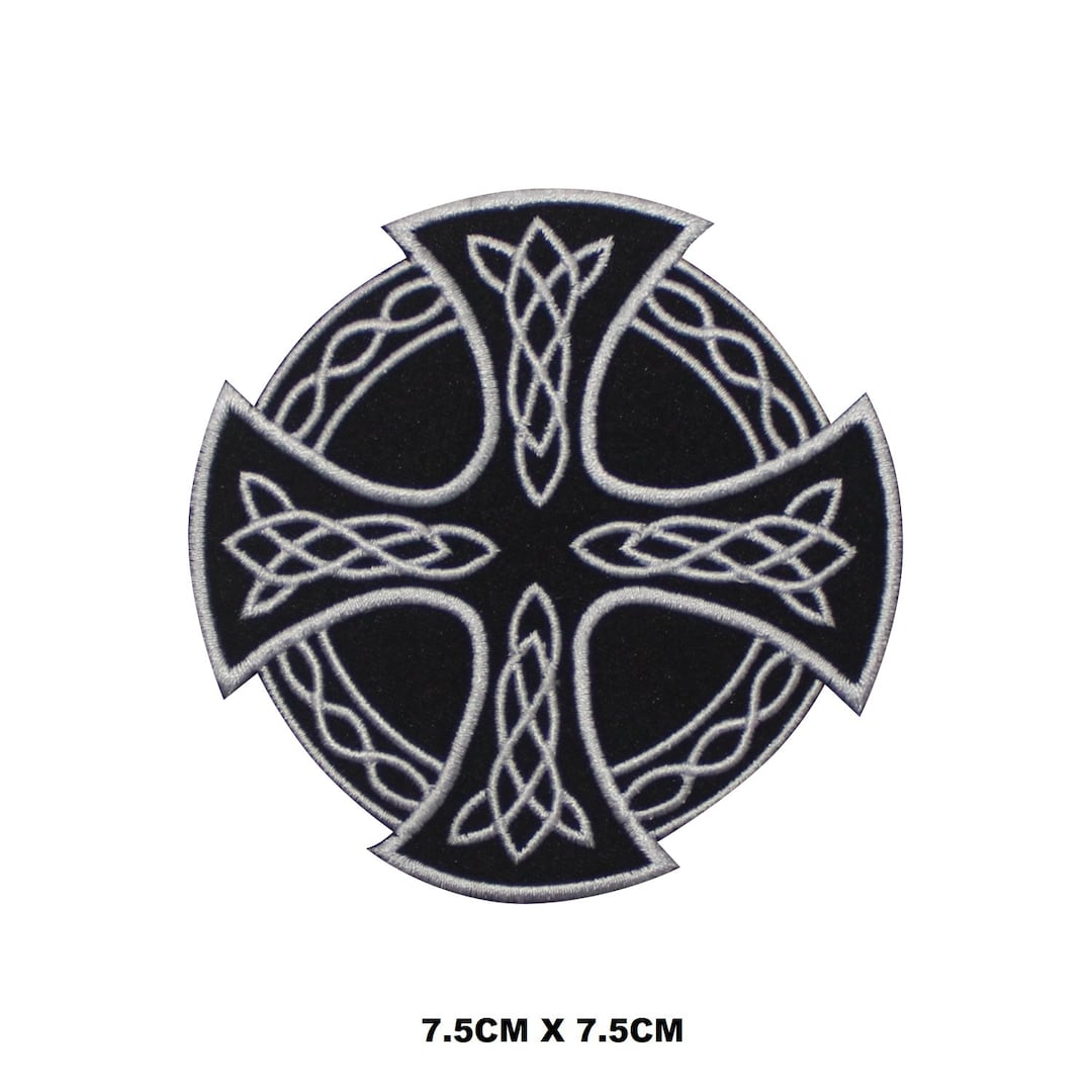 Viking Cross Logo Iron/sew on Patch Embroidered Applique for Clothes - Etsy