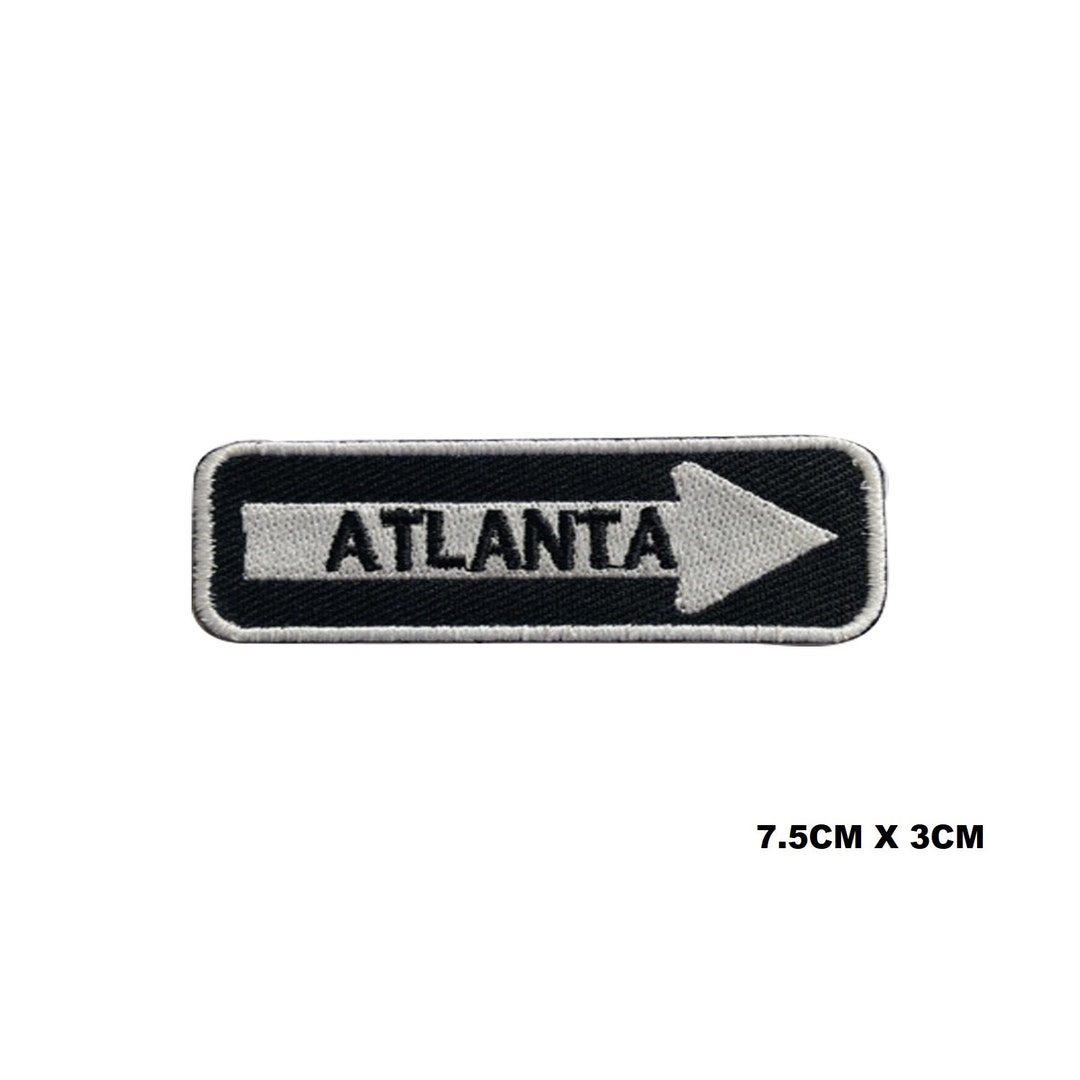 Atlanta Arrow Logo Iron/sew on Patch Embroidered Applique for Clothes ...