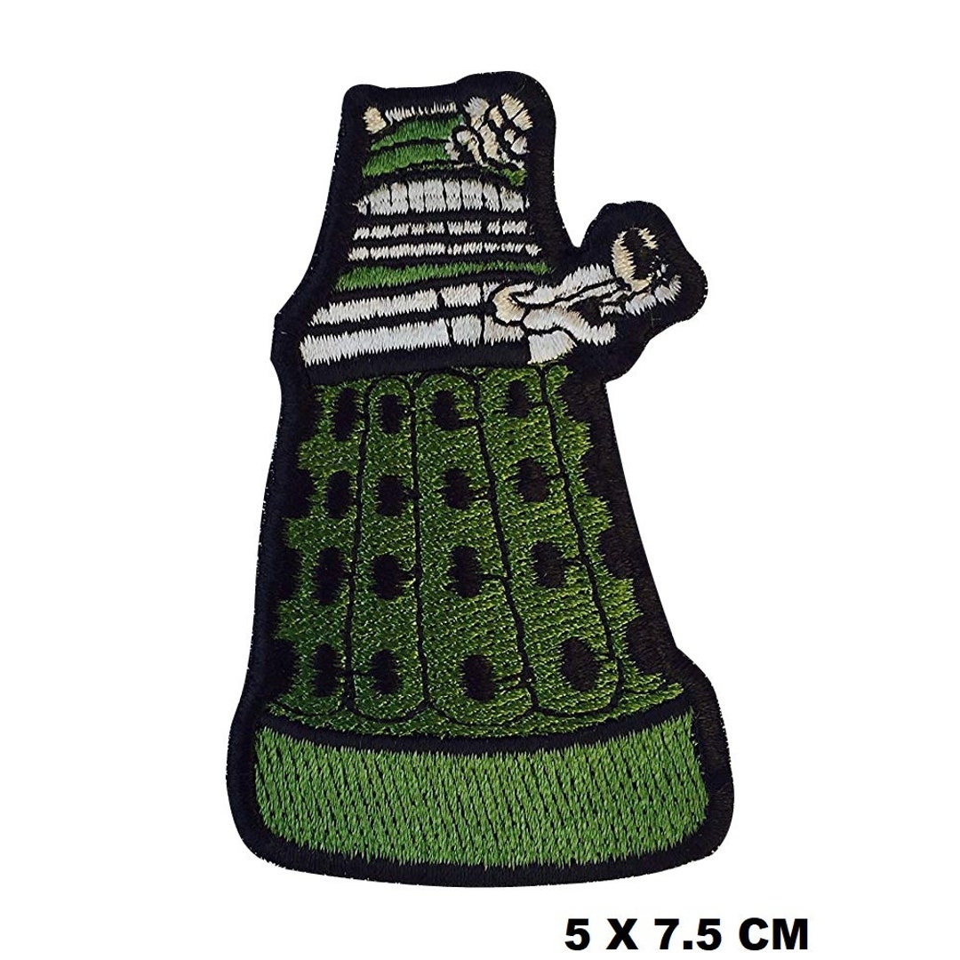 Dalek Logo Iron/sew on Patch Embroidered Applique for Clothes - Etsy