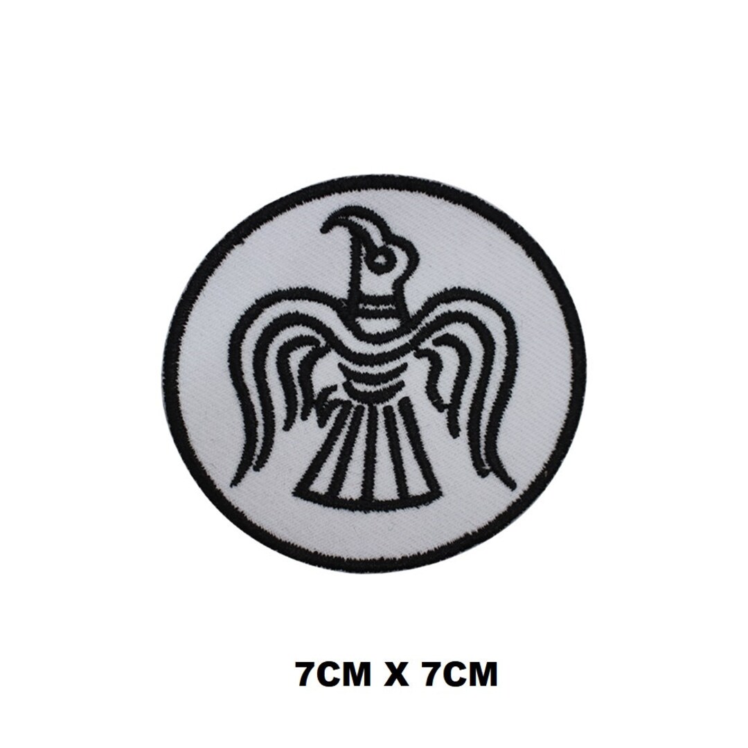 Hawk Viking Round Logo Iron/sew on Patch Embroidered Applique for ...