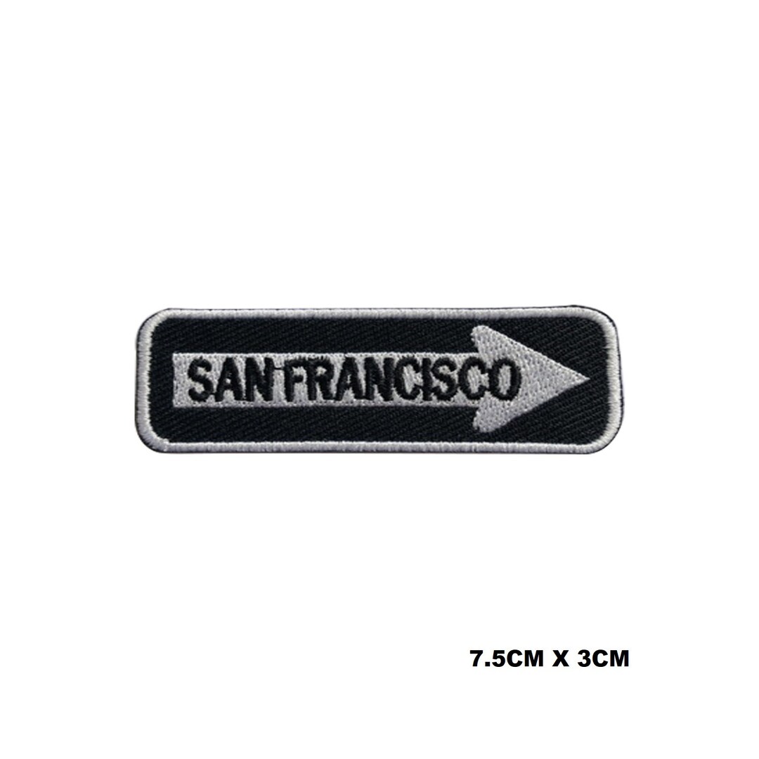 San Francisco Arrow Logo Iron/sew on Patch Embroidered Applique for ...