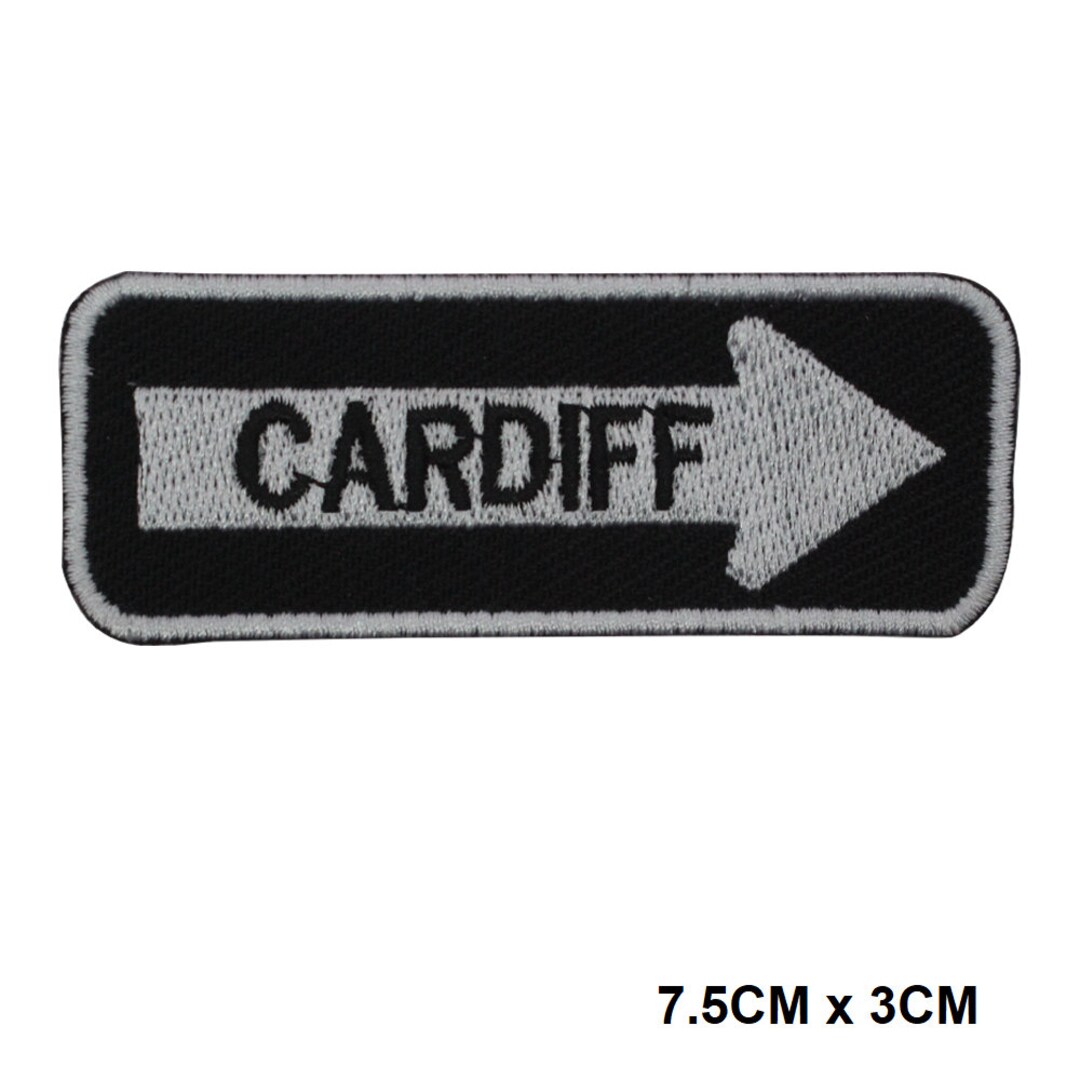 Cardiff Arrow Logo Iron/sew on Patch Embroidered Applique for - Etsy