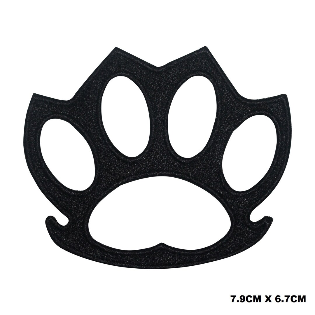 Knuckle Duster Logo Iron/sew on Patch Embroidered Applique for - Etsy