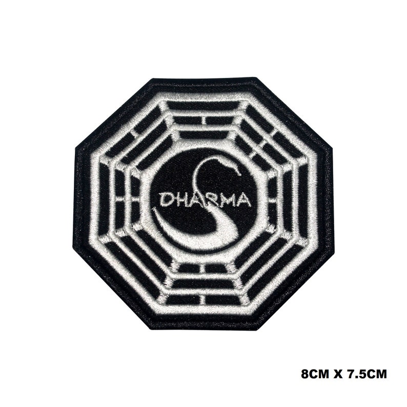 Dharma Lost Movie Logo Iron/sew on Patch Embroidered Applique for Clothes - Etsy
