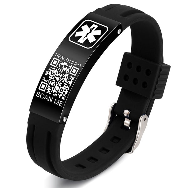 Medical Alert Bracelet Qr Code - Etsy