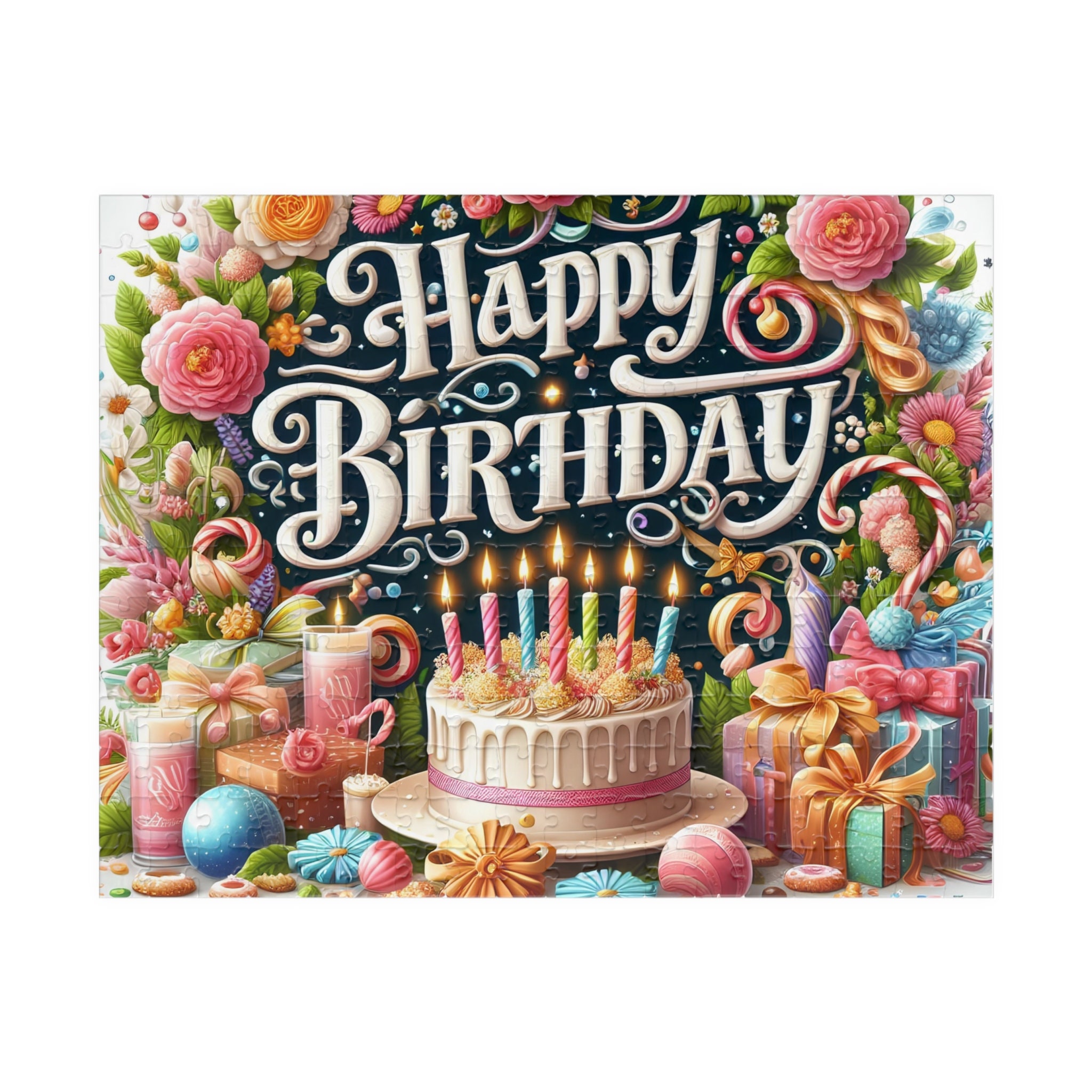 Happy Birthday Jigsaw Puzzle Fun and Challenging Gift Idea 110, 252 ...