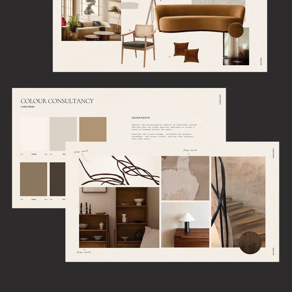 Interior Design Indesign Presentation Template - Etsy
