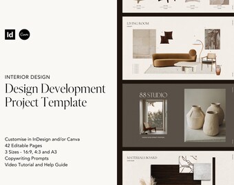 Vintage Interior Design Title Block Templates A2 / (Download Now) - Etsy