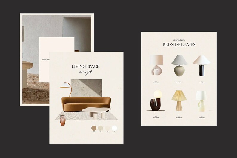Interior Design Social Media Templates Canva and Indesign Interior ...