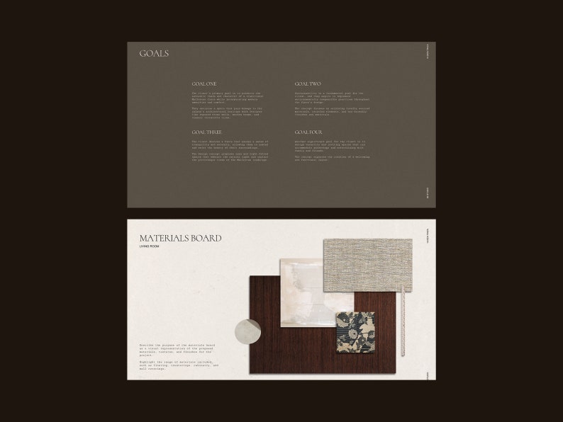 Interior Design Template Kit Concept and Design Development Canva and ...
