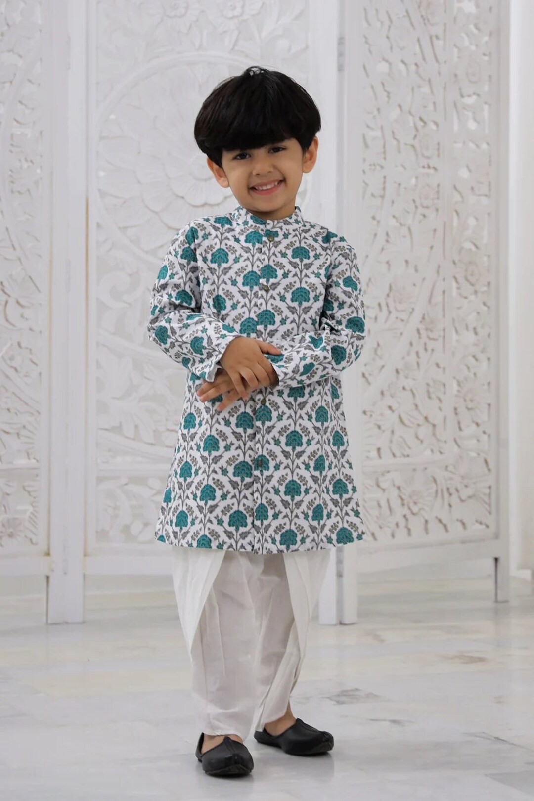 Kurta and Dhoti Set, Indian Look Outfit Casual Wear Dresses ...