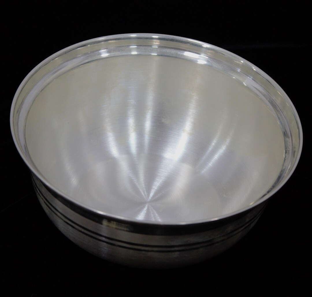 Vintage Silver Big Size Bowl , Pure Silver Bowl 7 Inch Serving Bowl ...