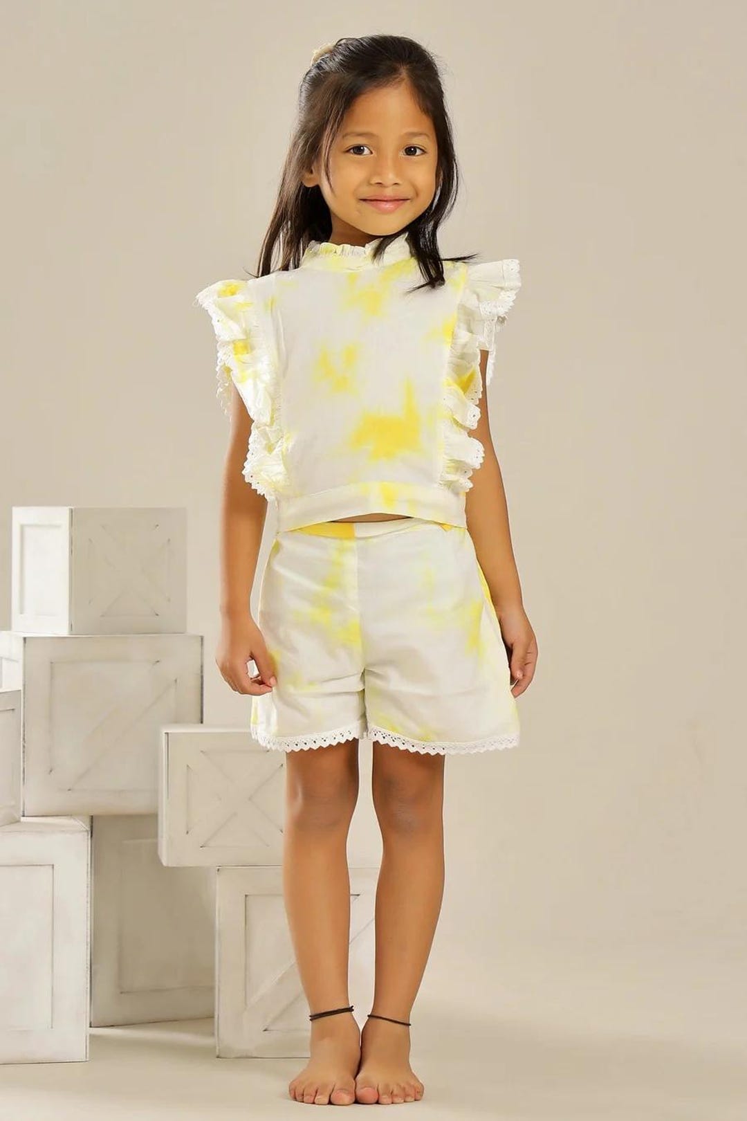 Yellow Tie Dye Co-ord Set* Summer Colours, Fashionable Design, Comfort ...