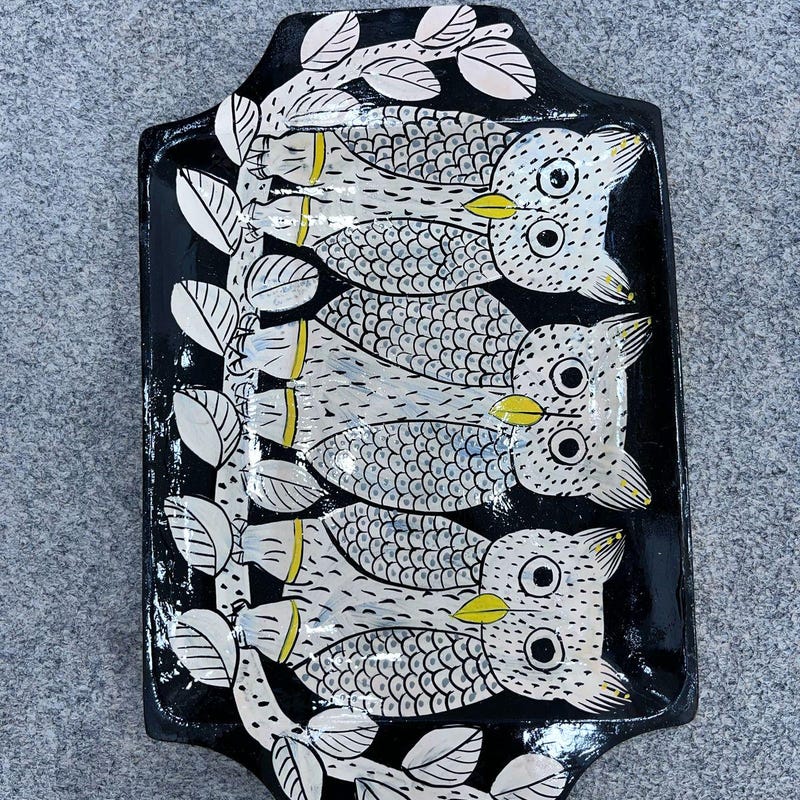 Owl Serving Tray - Etsy
