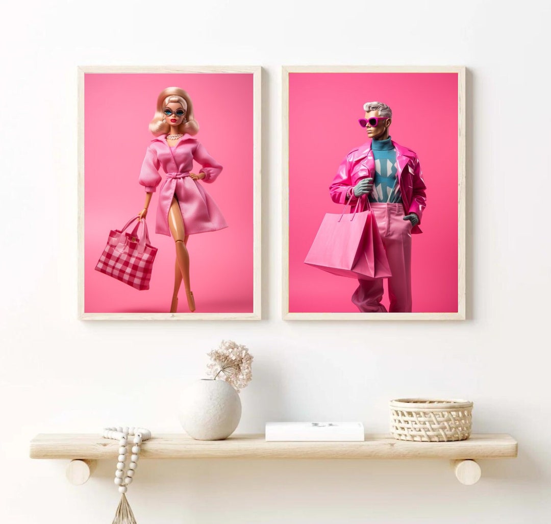 Barbie and Ken Printable Gallery Set of 2 Modern Coupel - Etsy