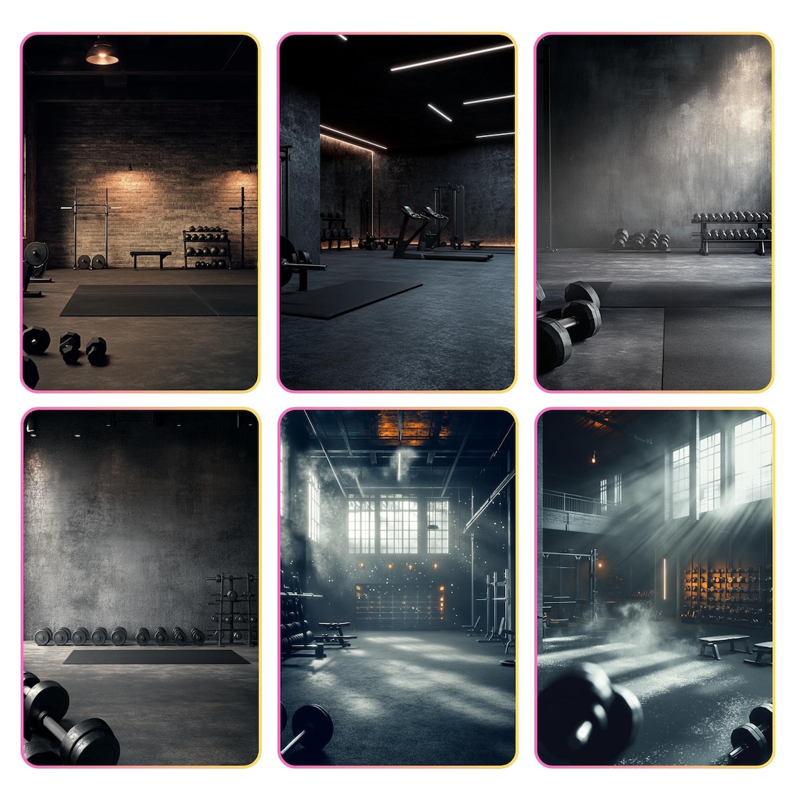 40 Gym Backdrop for Photoshoot, Fitness Photography Background, Workout ...