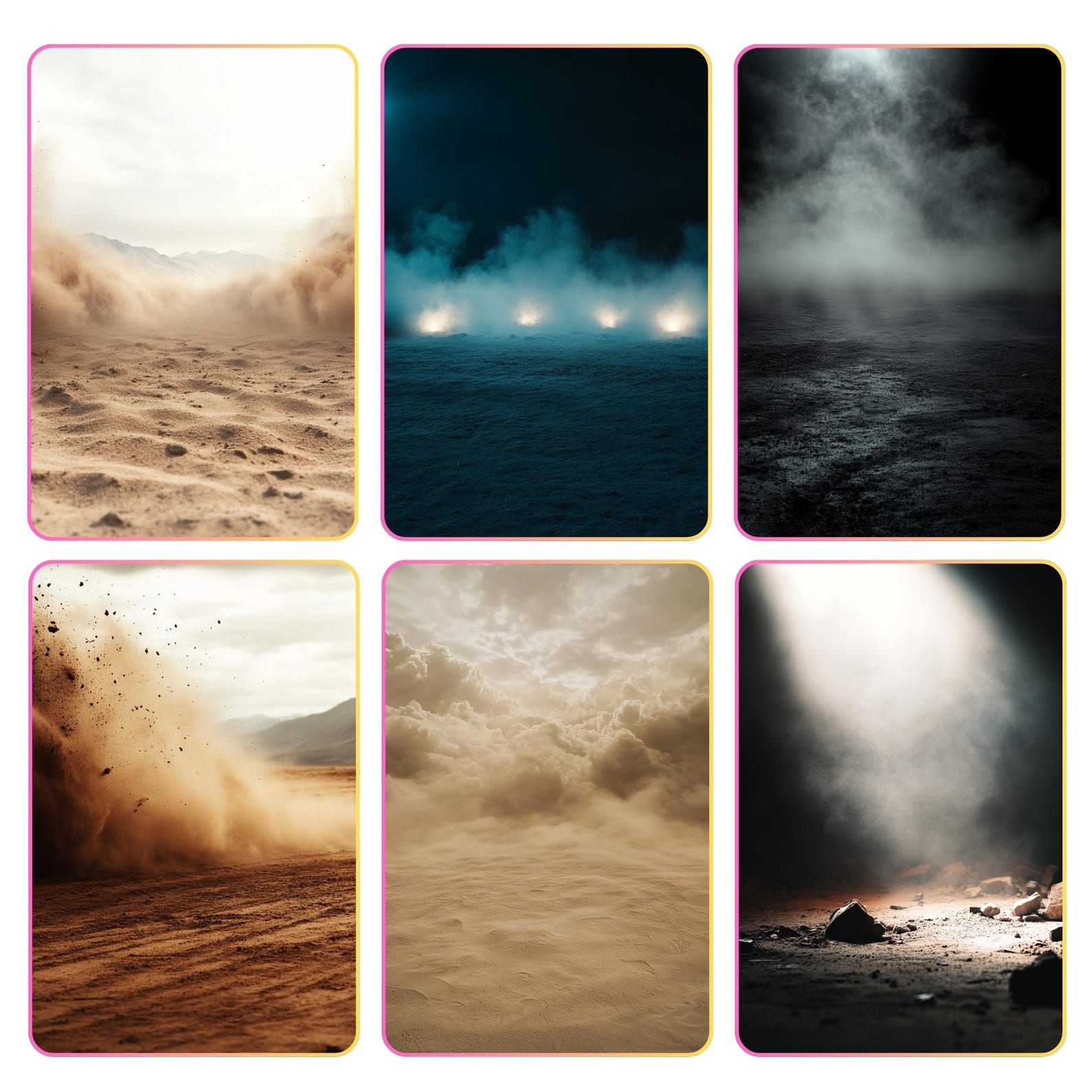 50 Dust Backdrop for Photoshoot, Cinematic Dusty Scene Background ...