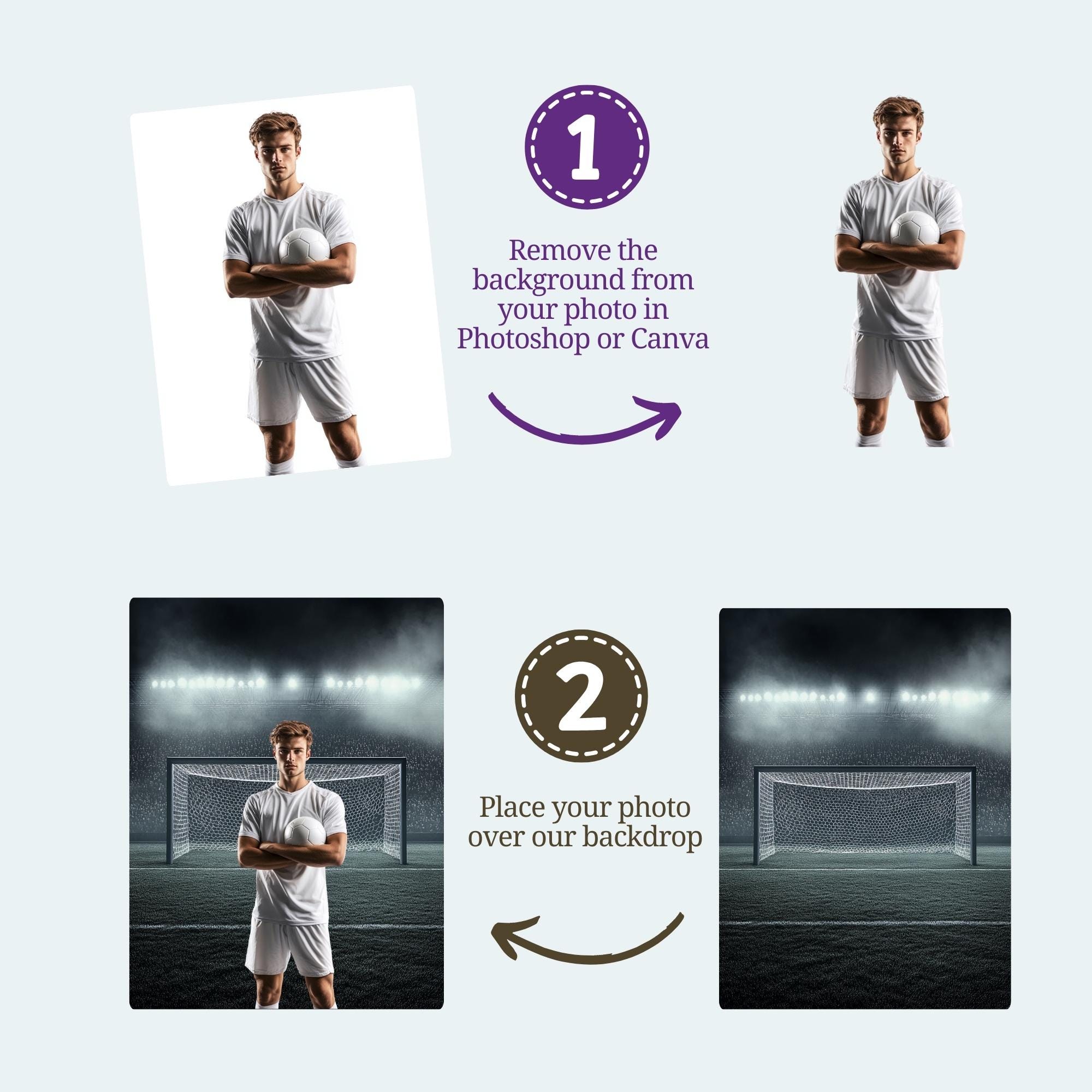 65 Soccer Goal Backdrop Digital Download, Football Field Background ...