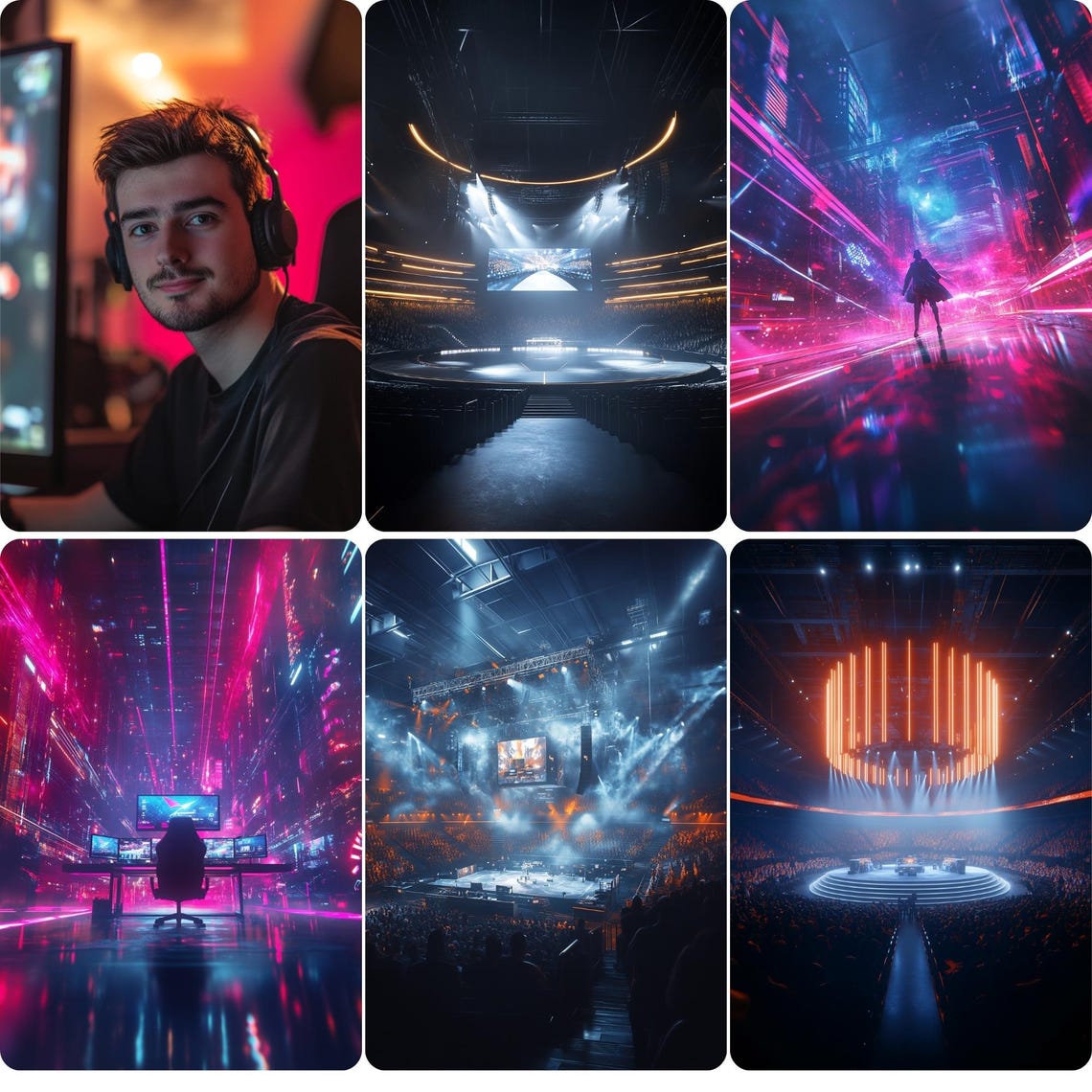 40 Esports Backdrop for Photoshoot, Gaming Tournament Decoration ...